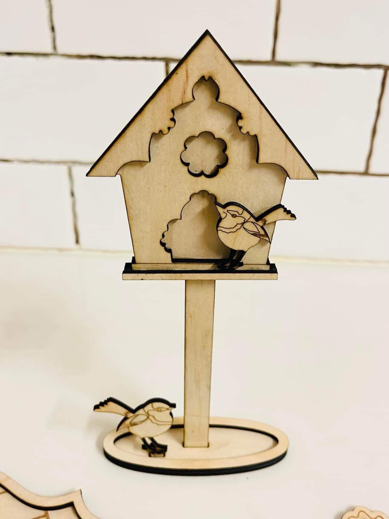 Digital Laser Cut File Window Box & Tiered Tray SVG Cottage - Etsy