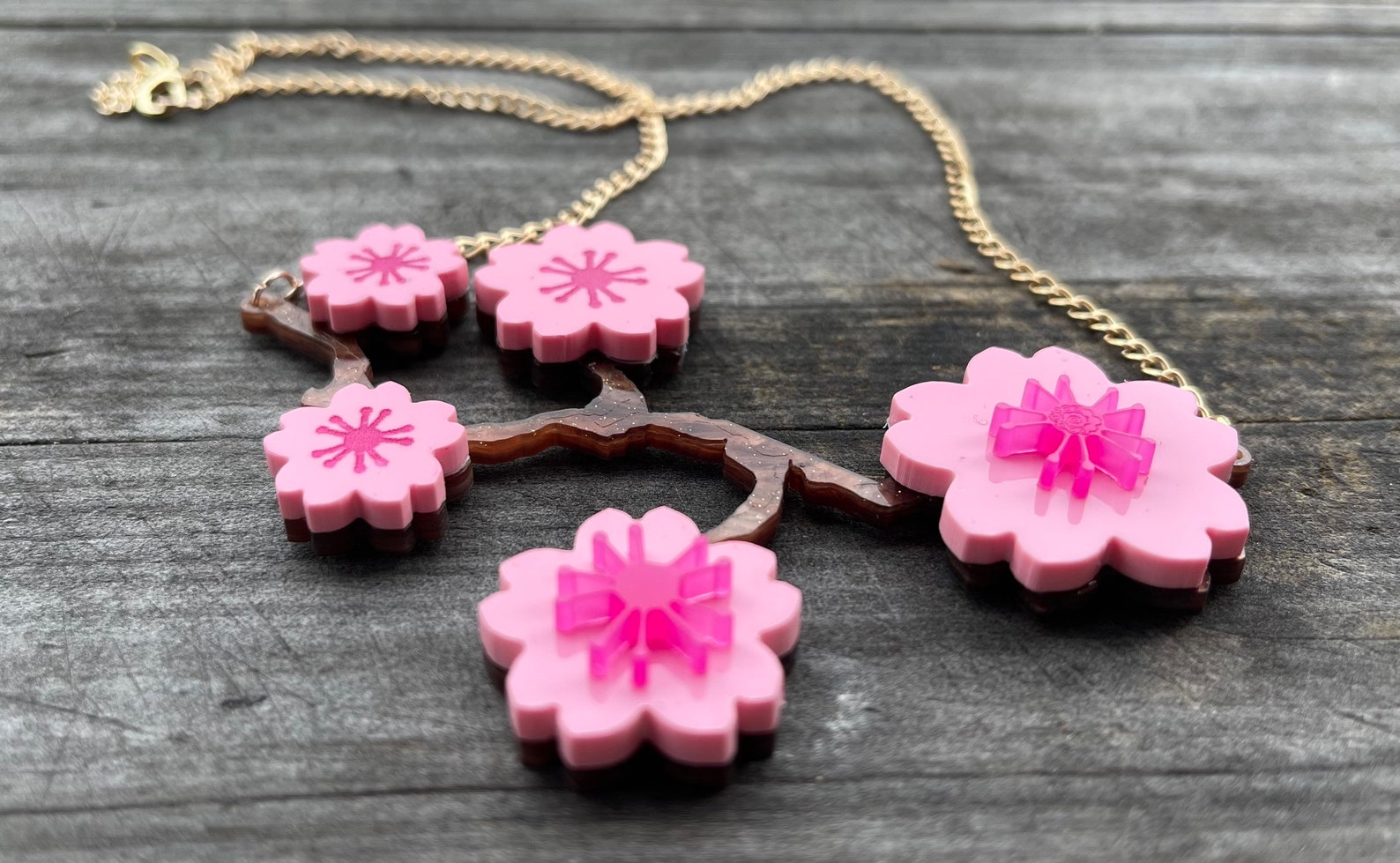 Digital Laser Cut File Cherry Blossom flower Jewelry Cut | Etsy