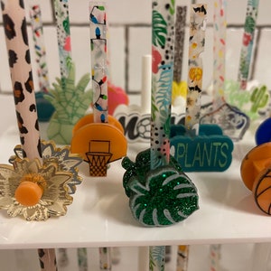 Tumbler Straw Topper Svg Bundle With Display Stand 20 X Designs, Cut ...