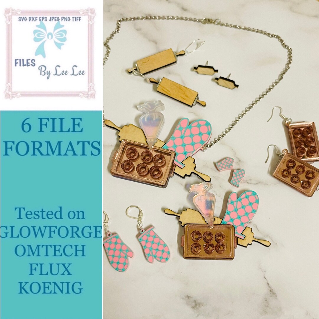Digital Laser Cut File, Cookie Baking, Decorating Jewelry, Laser File ...