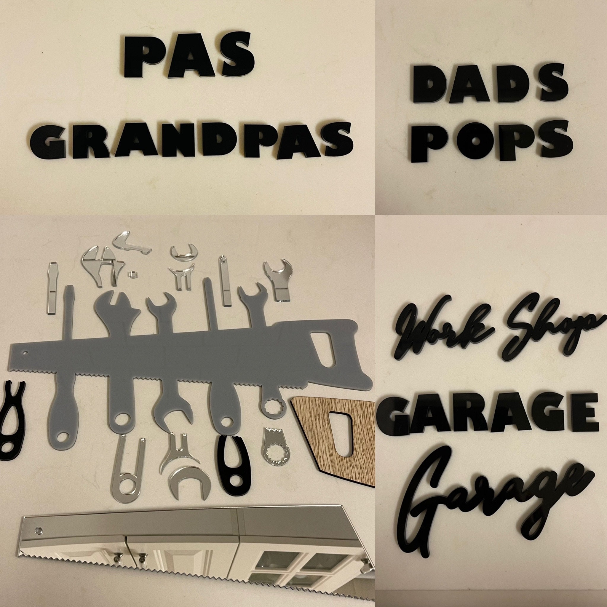 Digital Laser Cut File Garage Sign Dads Workshop Sign - Etsy