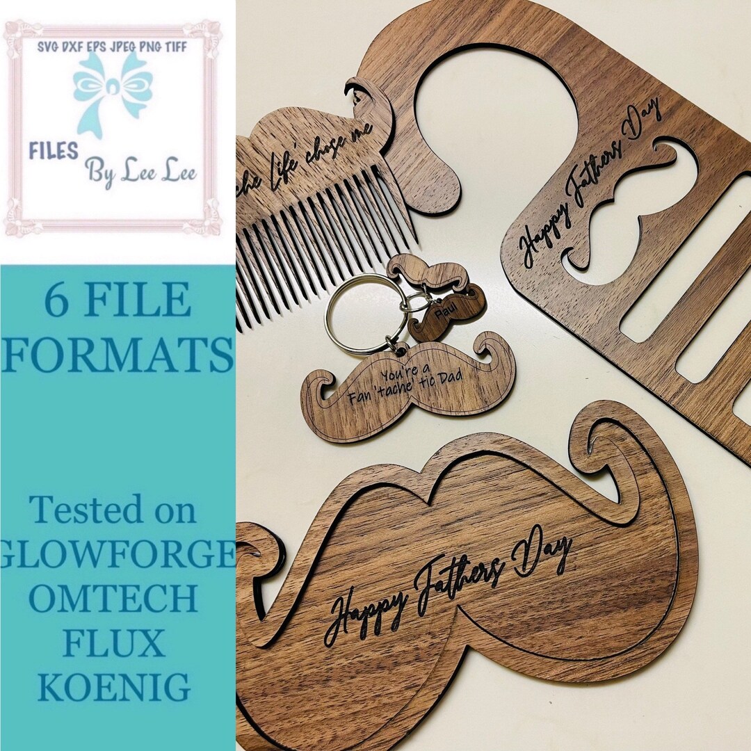Digital Laser Cut File, Fathers Day Laser Gift Set, Tie Hanger, Key ...