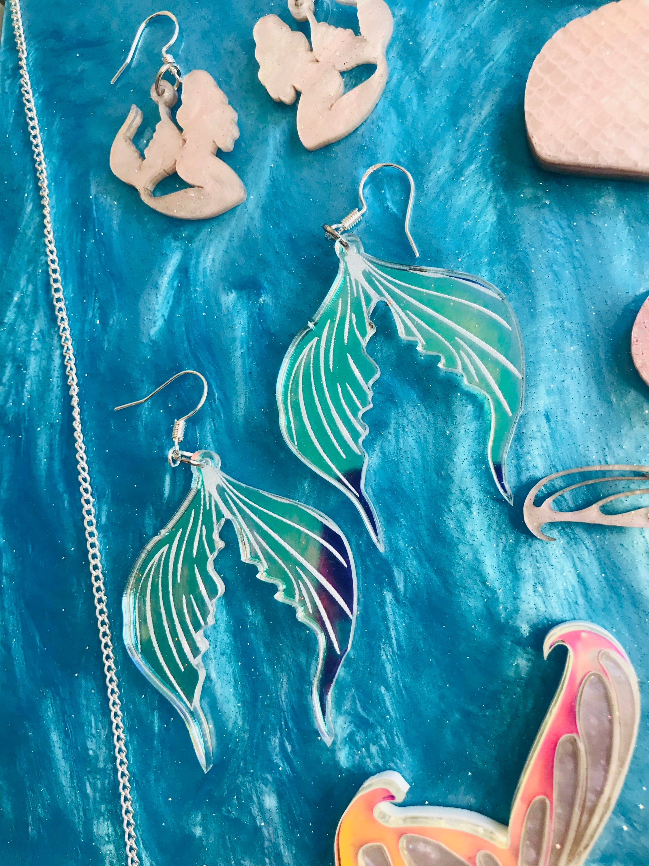 Digital Laser Cut File, Mermaid , Mermaid Tails, Laser File, Jewelry ...