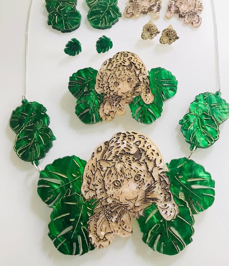 Digital Laser Cut File Jungle Leopard Jewelry Laser File - Etsy