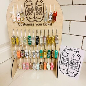 Digital Laser Cut File, Shoe Tags, Shoe Tag Display Stand, Svg, Sneaker ...