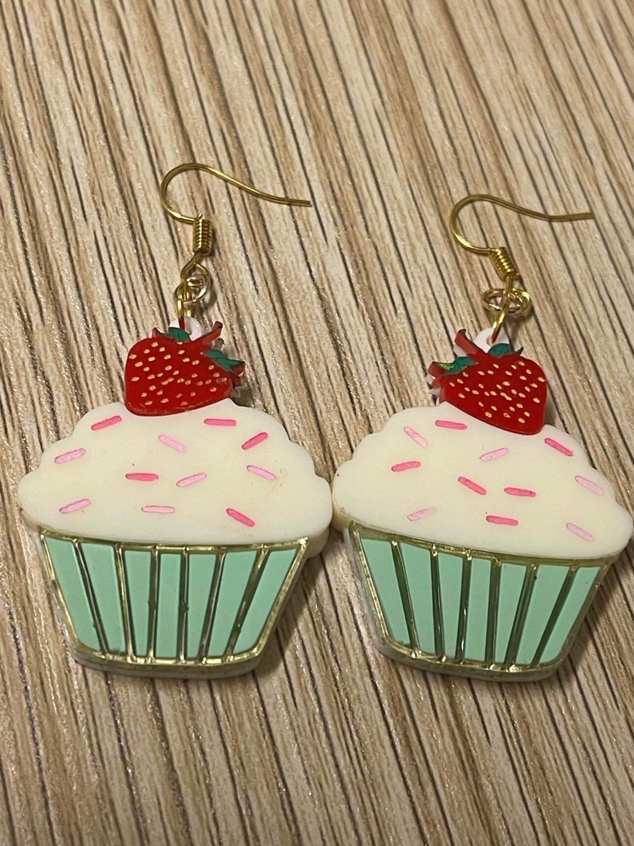 Digital Laser Cut File, Birthday Cake Earrings Set of 3, Jewelry Laser ...