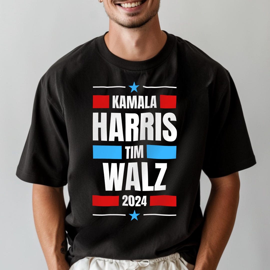 Kamala Harris & Tim Walz 2024 Kamala Harris Tim Walz Ticket Shirts ...