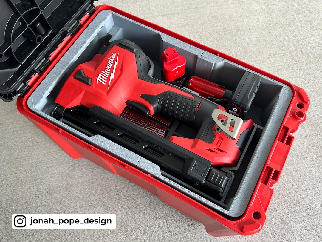 Milwaukee Packout Compact Tool Box (ammo Can) - M12 Cable Stapler ...