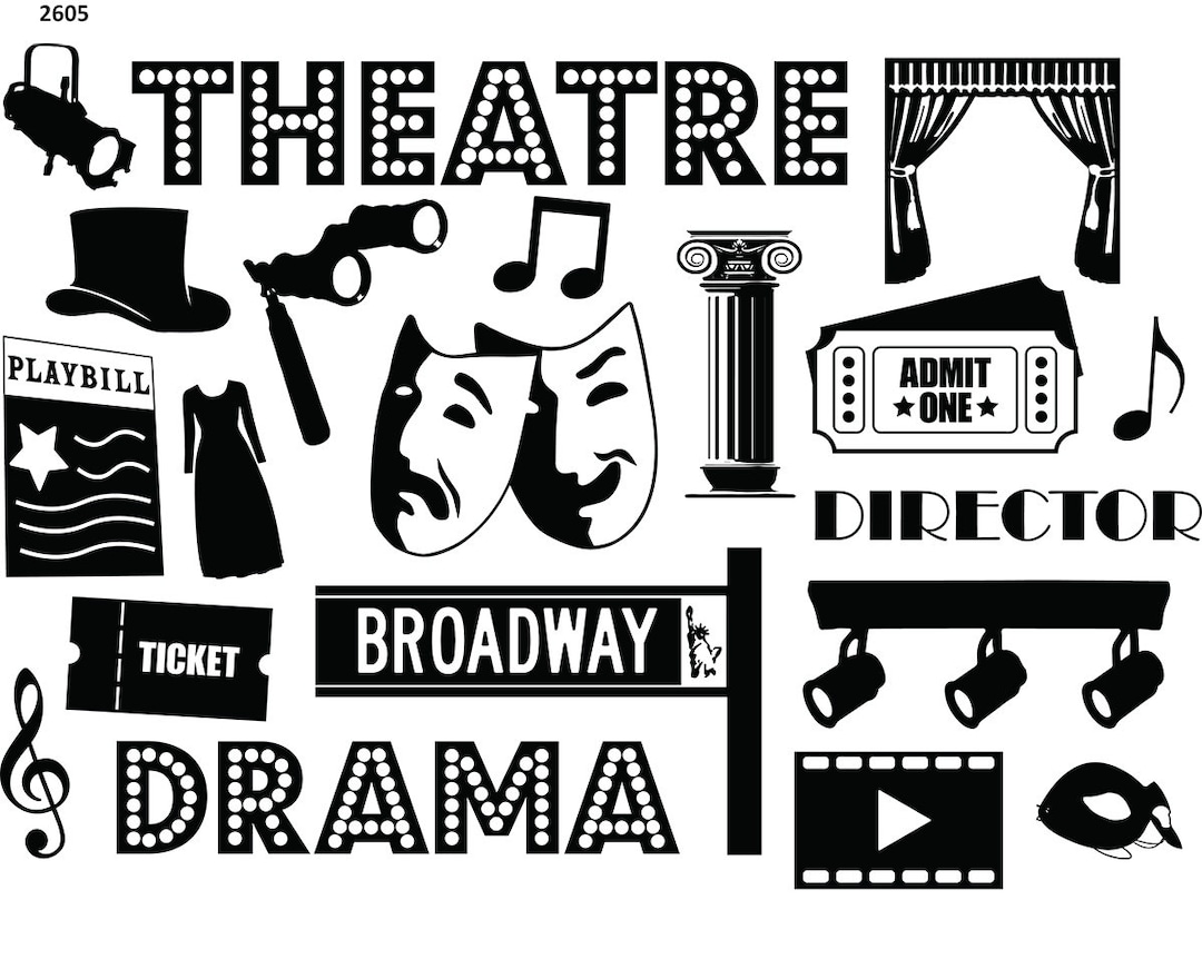 Theatre & Drama - Ceramic Decal - Overglaze Decal - Fusible Decal ...