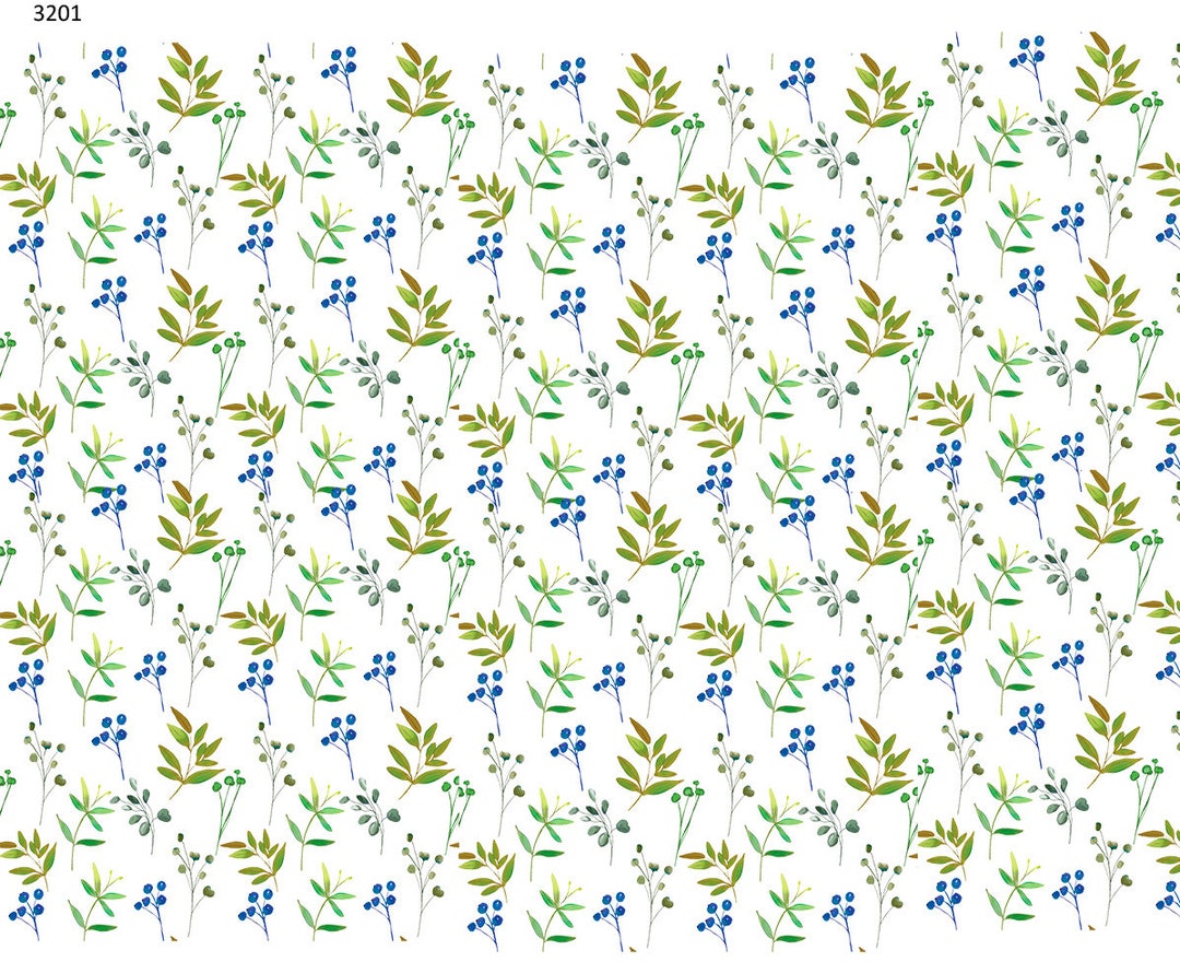 Seamless Floral Watercolor Pattern - Ceramic Decal - Overglaze Decal ...