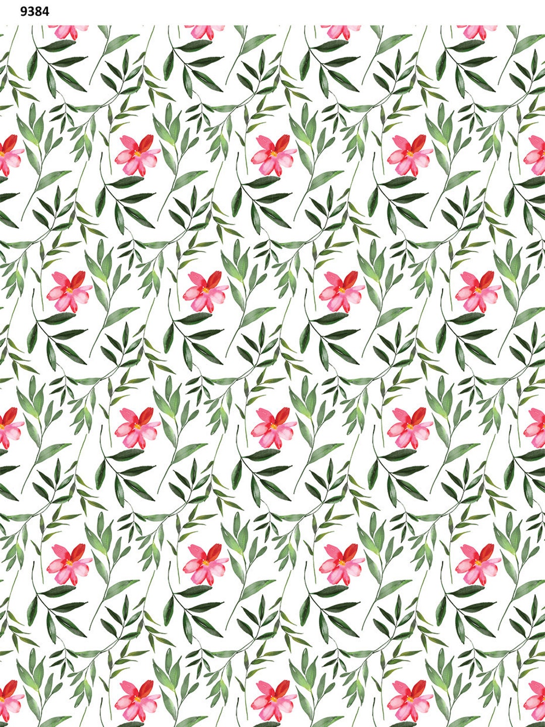 Seamless Watercolor Floral Pattern - Ceramic Decal - Overglaze Decal ...