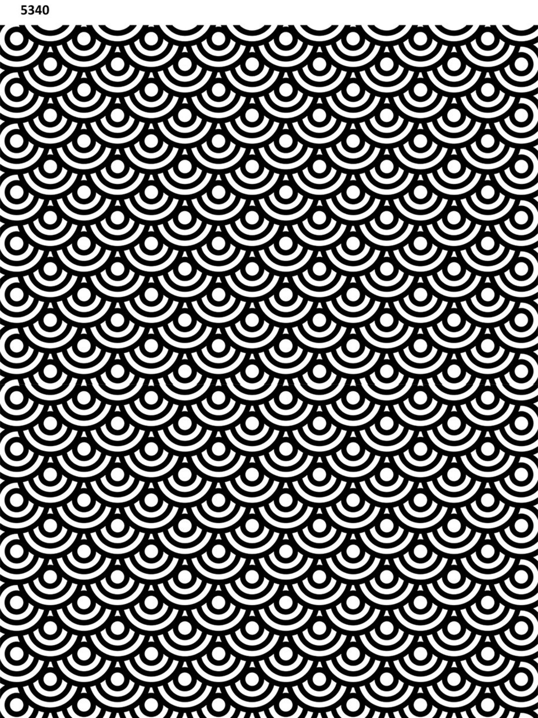 Black Seamless Japanese Wave Pattern - Ceramic Decal - Overglaze Decal ...
