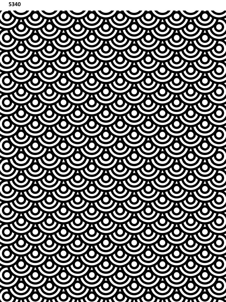 Black Seamless Japanese Wave Pattern Ceramic Decal Overglaze Decal ...
