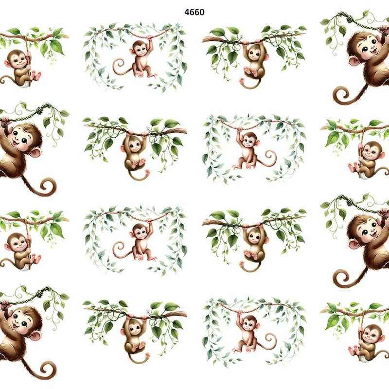 Monkey Vine Decal - Etsy