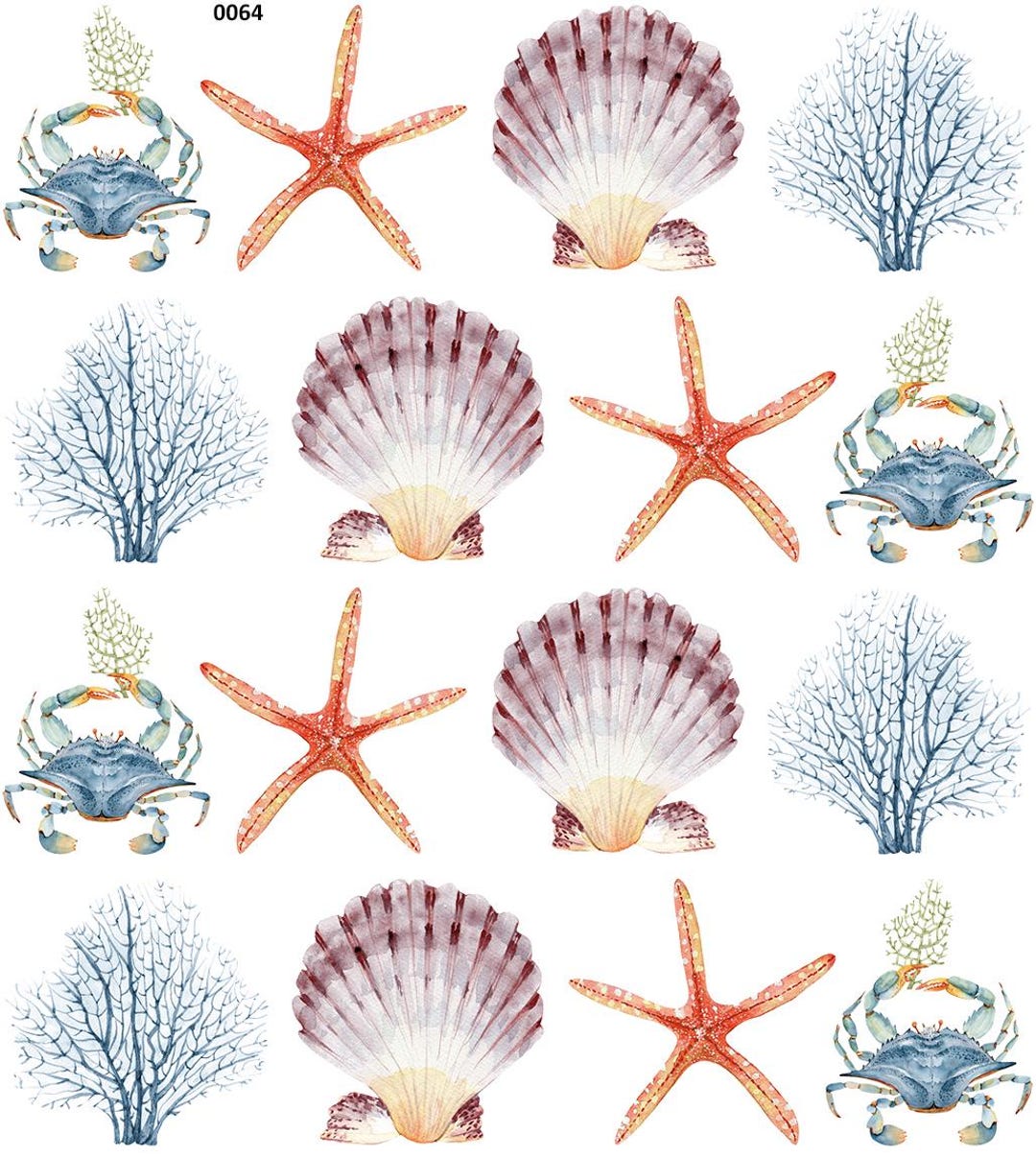 Marine Life Items - Overglaze Ceramic + Enamel Decals - Food Safe ...