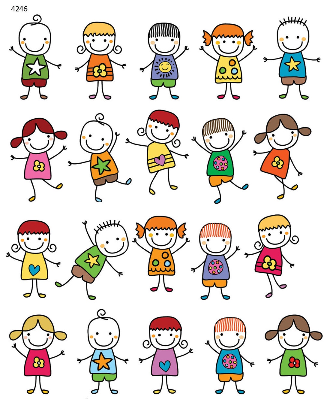 Cute Cartoon Kids Ceramic Decal Overglaze Decal Fusible - Etsy