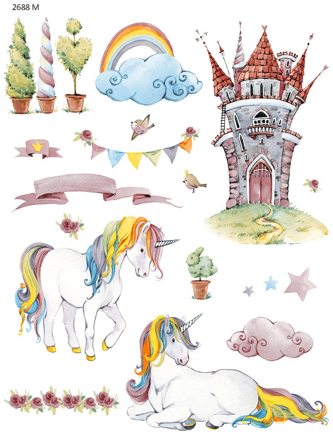 Fairy Tale Kingdom - Ceramic Decal - Overglaze Decal - Fusible Decal ...