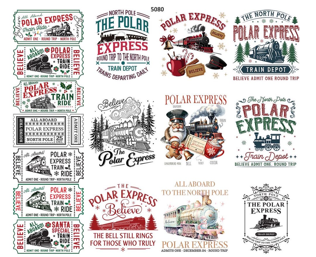 All Aboard the Polar Express - Ceramic Decal - Overglaze Decal ...