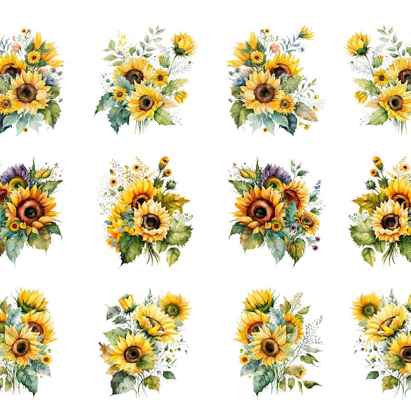 Sunflower Rub on Transfer - Etsy