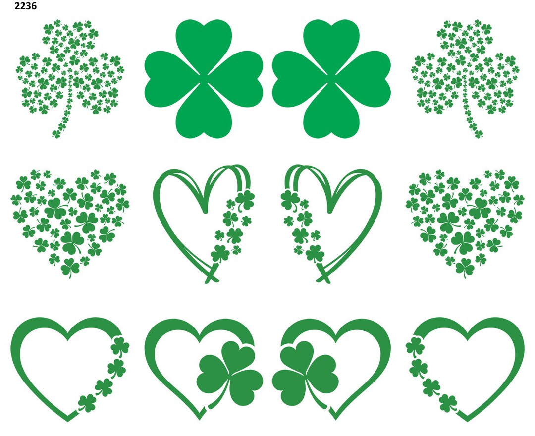 Clover Leaves Ceramic Decal Overglaze Decal Fusible Decal Food Safe ...