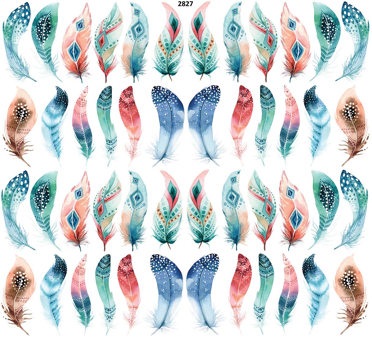 Chromatic Feathers - Ceramic Decal - Overglaze Decal - Fusible Decal ...