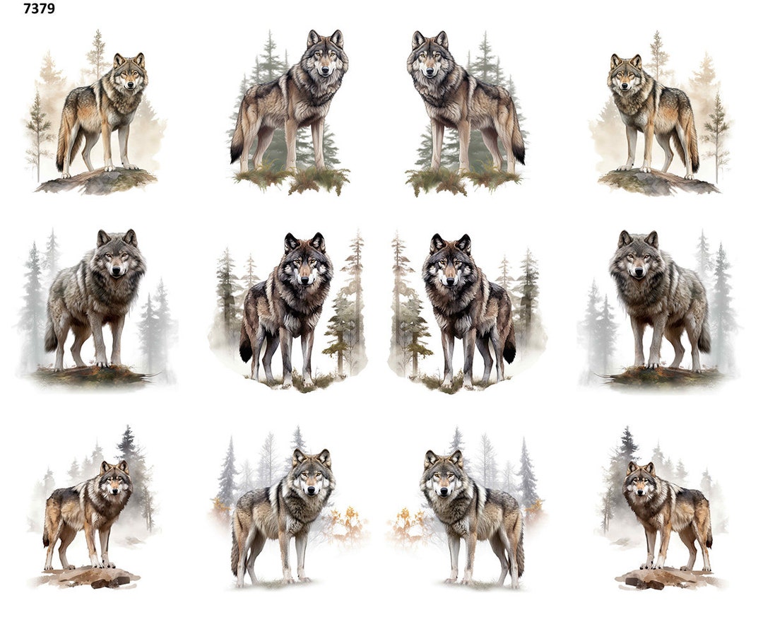 Wolf Pack - Ceramic Decal - Overglaze Decal - Fusible Decal - Food Safe ...