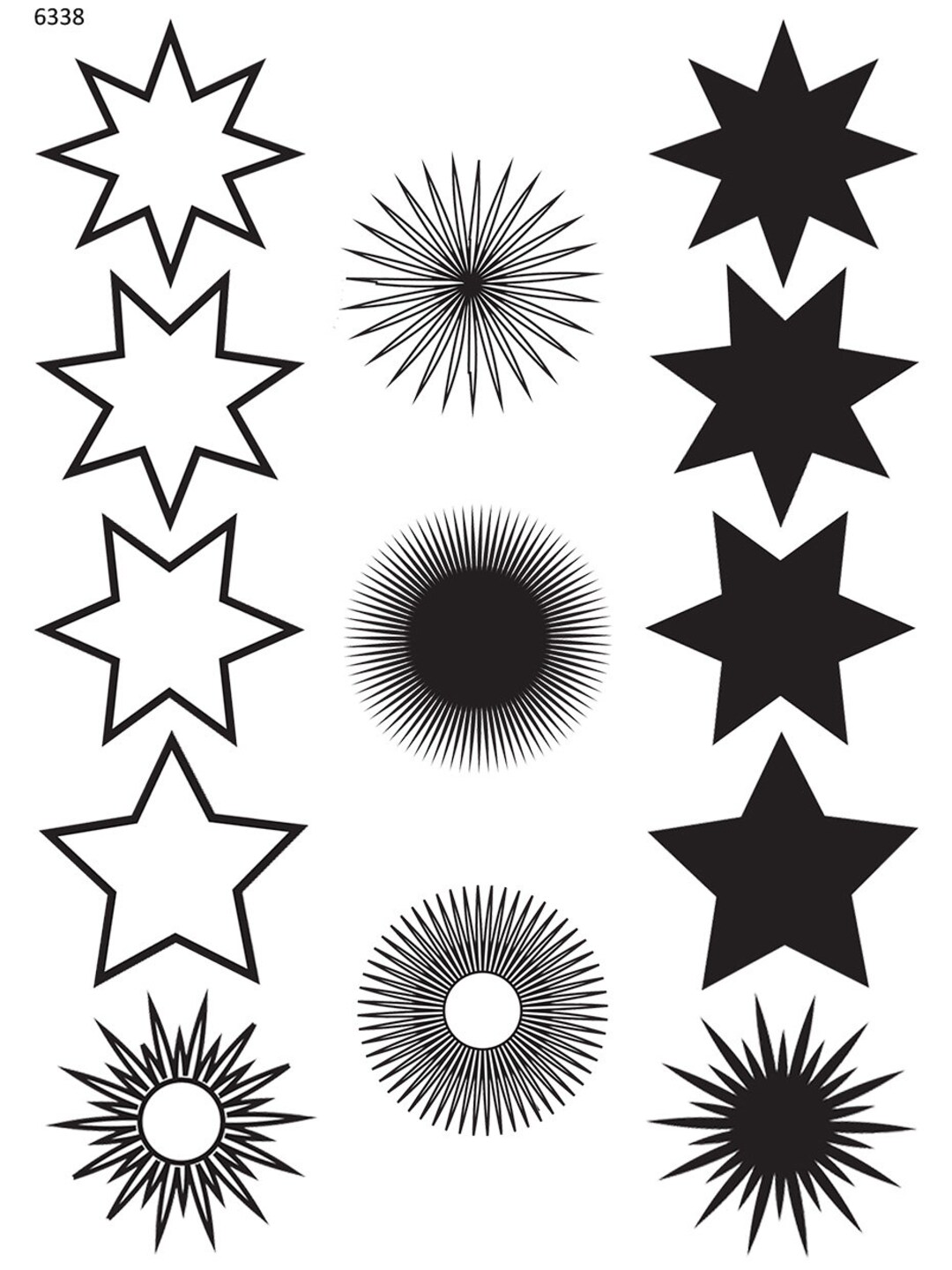 Celestial Patterns - Ceramic Decal - Overglaze Decal - Fusible Decal ...