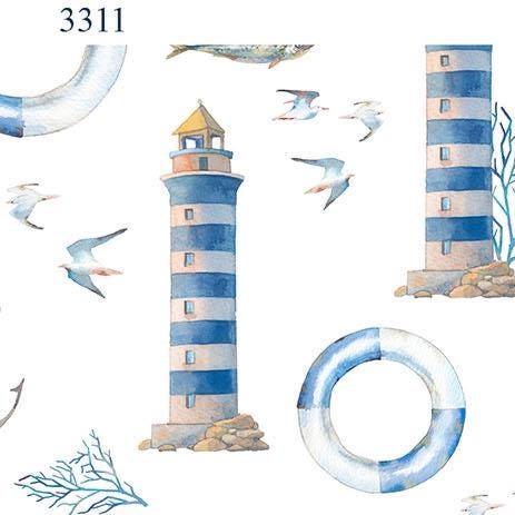 Seamless Nautical Pattern - Ceramic Decal - Overglaze Decal - Fusible ...