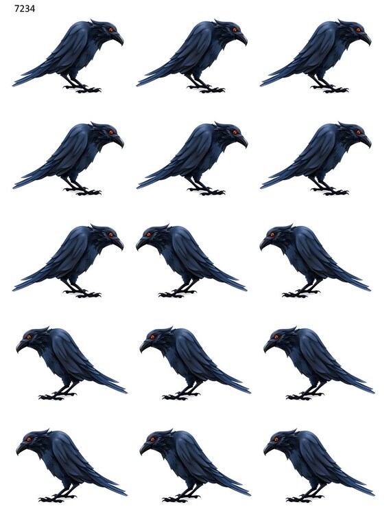 Raven Ceramic Decal Overglaze Decal Fusible Decal Food - Etsy