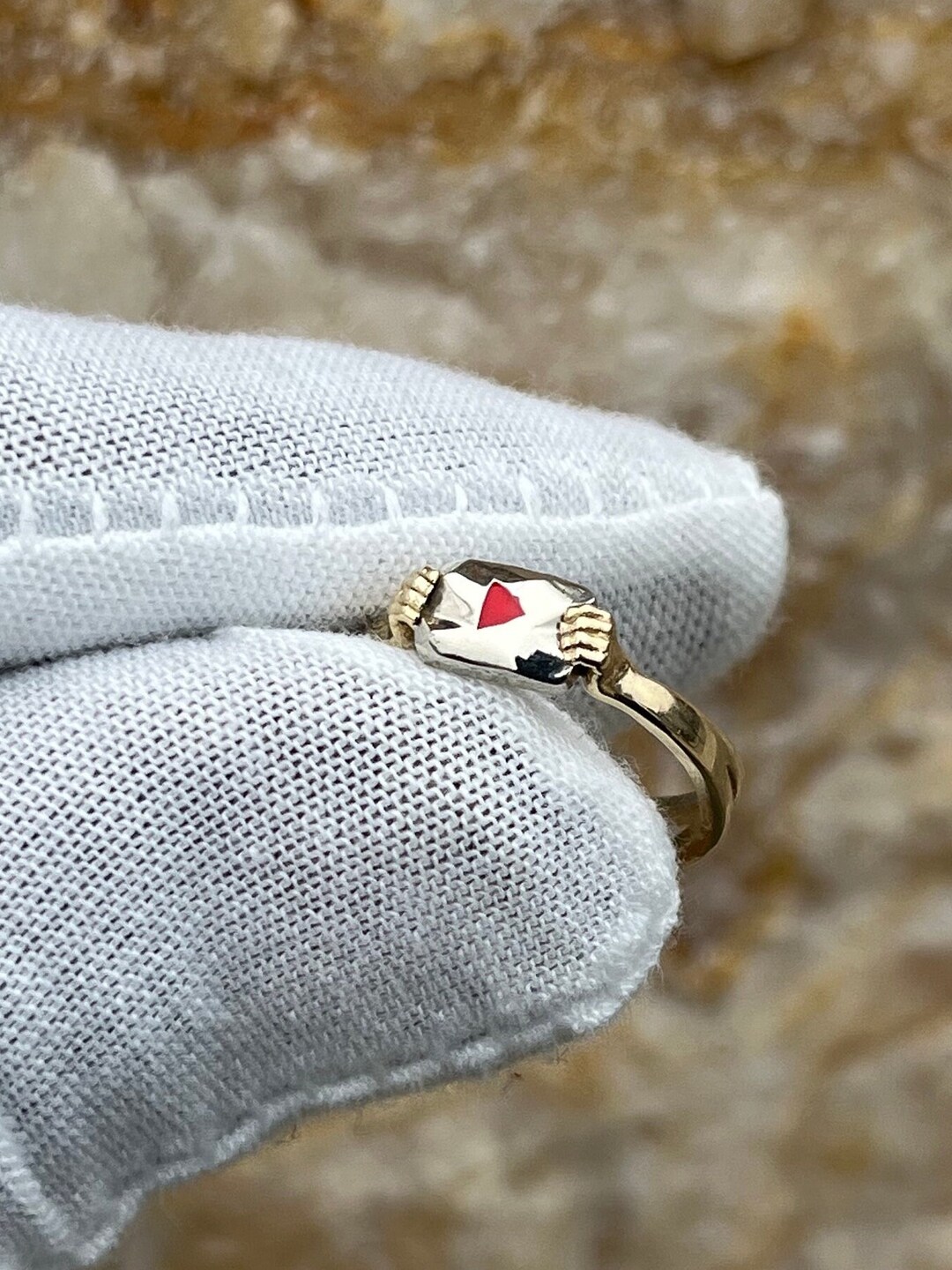 10k 14k 18k Solid Gold and Enamel Youtube Play Button Ring Kids Youtube ...