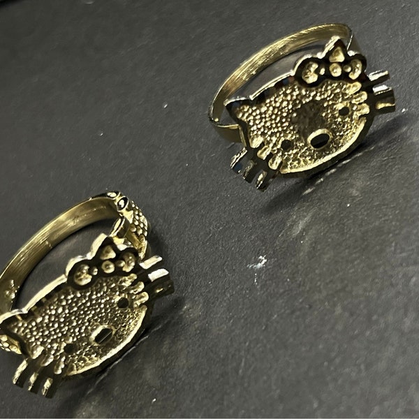 Kitty Ring - Etsy