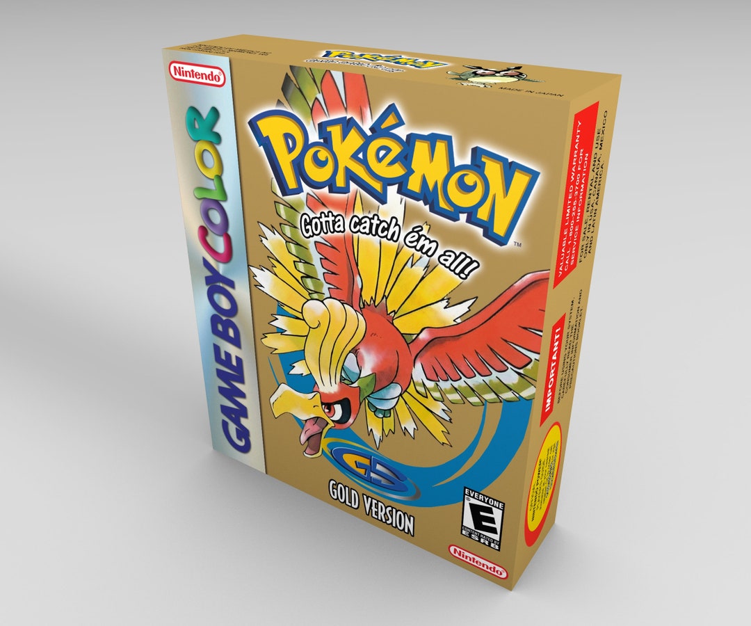 Nintendo Game Boy Color Pokemon Gold NTSC Empty Box Empty Box Empty Box ...