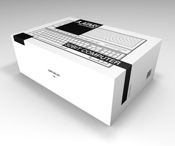 Leere Box Atari Falcon 030 white Empty box Empty box Boîte vide Video ...