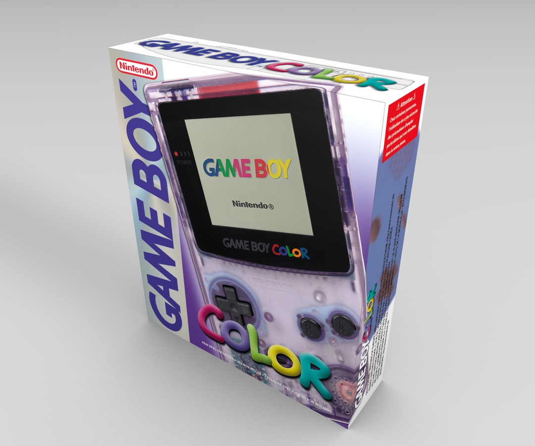 Nintendo Game Boy Color Transparent Empty Box Empty Box Empty Box Empty ...