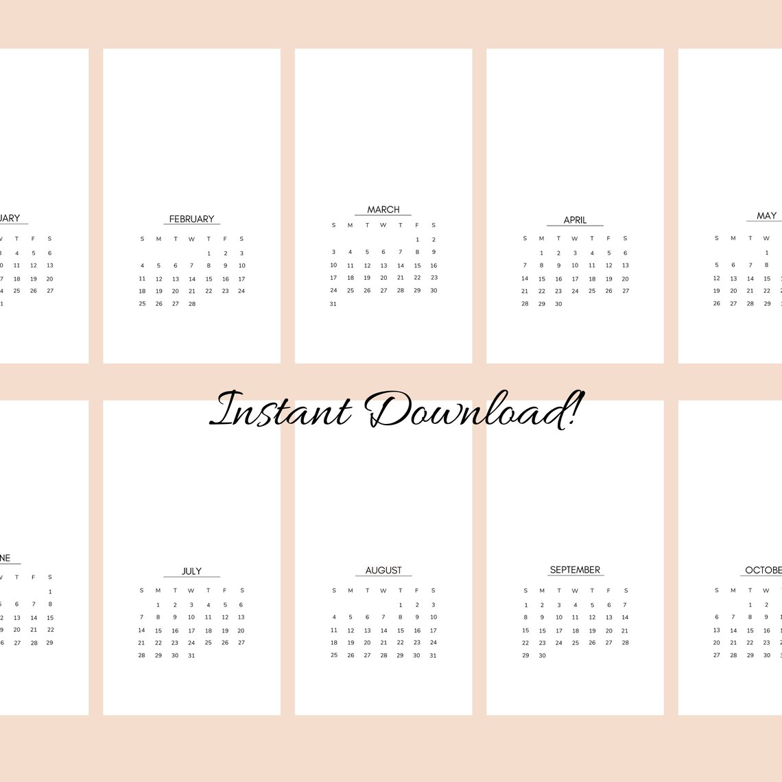 4K Minimalist White 2024 Calendar Wallpaper for Smartphones Ultra HD ...