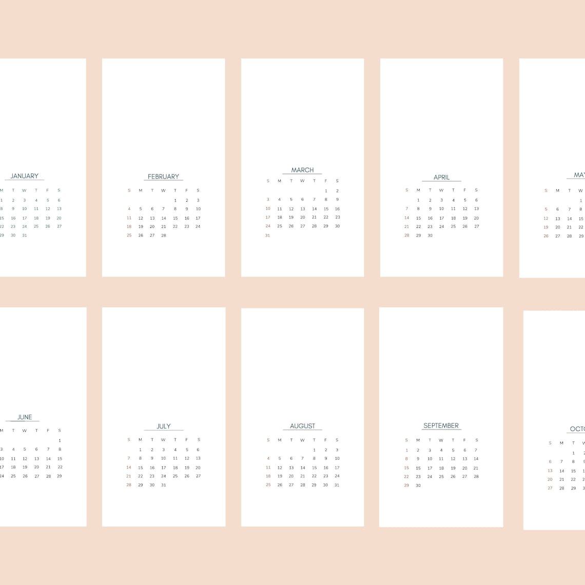 4K Minimalist White 2024 Calendar Wallpaper for Smartphones Ultra HD ...