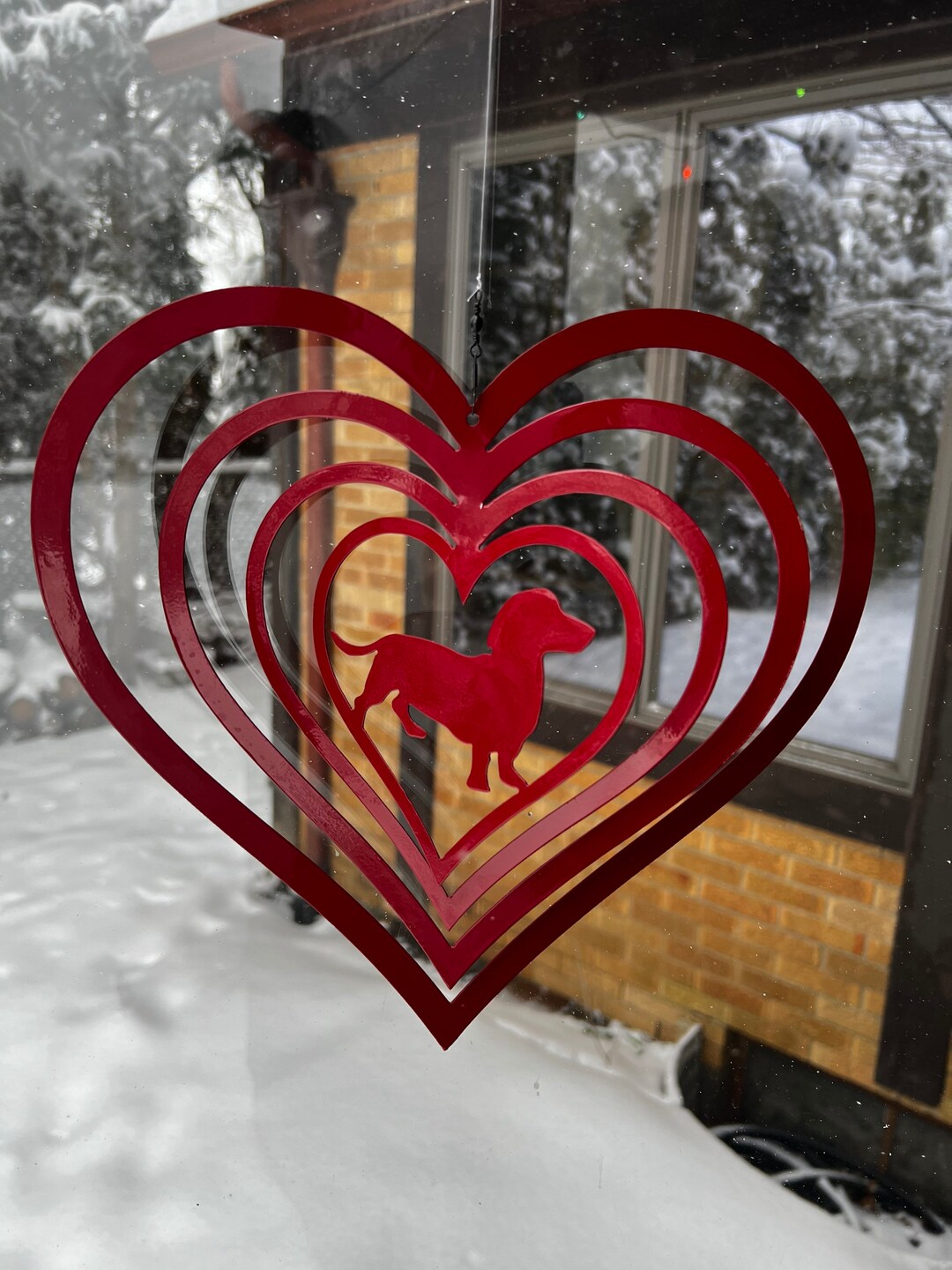 Dog Heart Spinner - Etsy