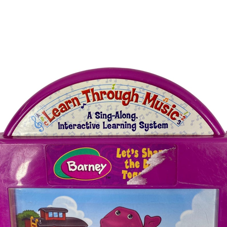 Fisher Price Learn Through Music Barney Let's Share the Day Together ...