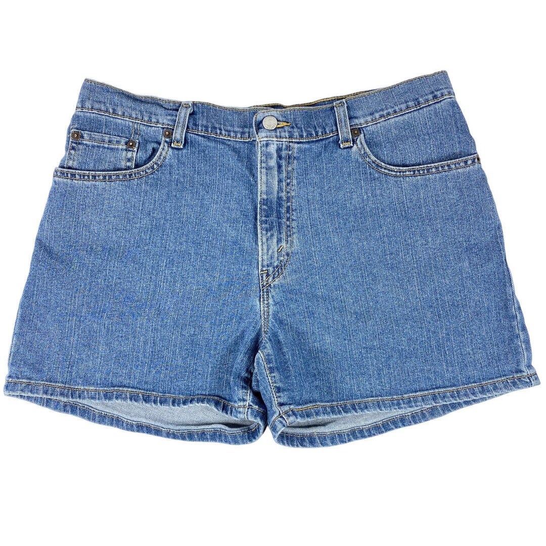 Levis Low Jean Shorts Sz 15 345 X 4 Vintage Y2k Medium Wash Denim Faded Etsy