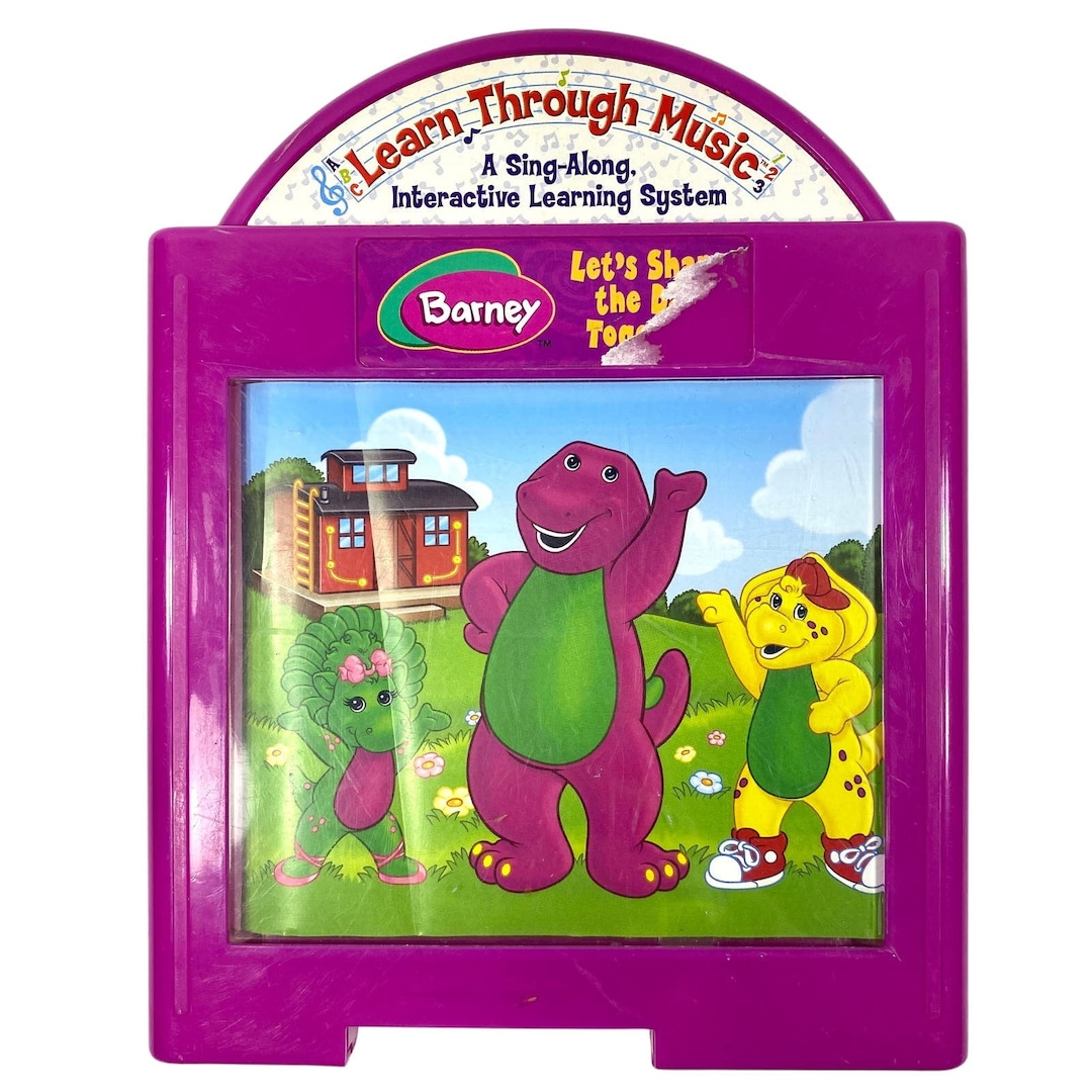 Fisher Price Learn Through Music Barney Let's Share the Day Together ...