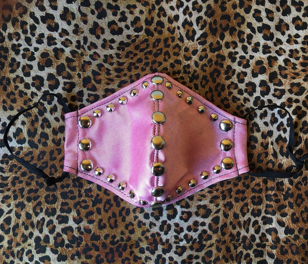 Bubblegum Studded Mask - Etsy