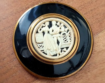 Celluloid Compact - Etsy