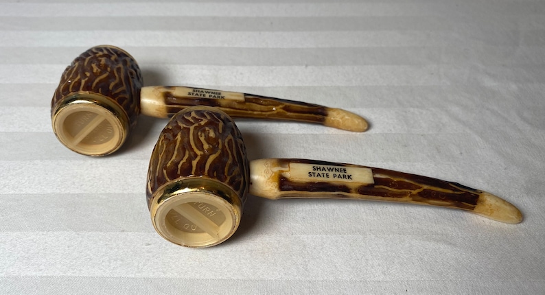 Vintage Stag Horn Pipe Salt and Pepper Shaker Shawnee State - Etsy