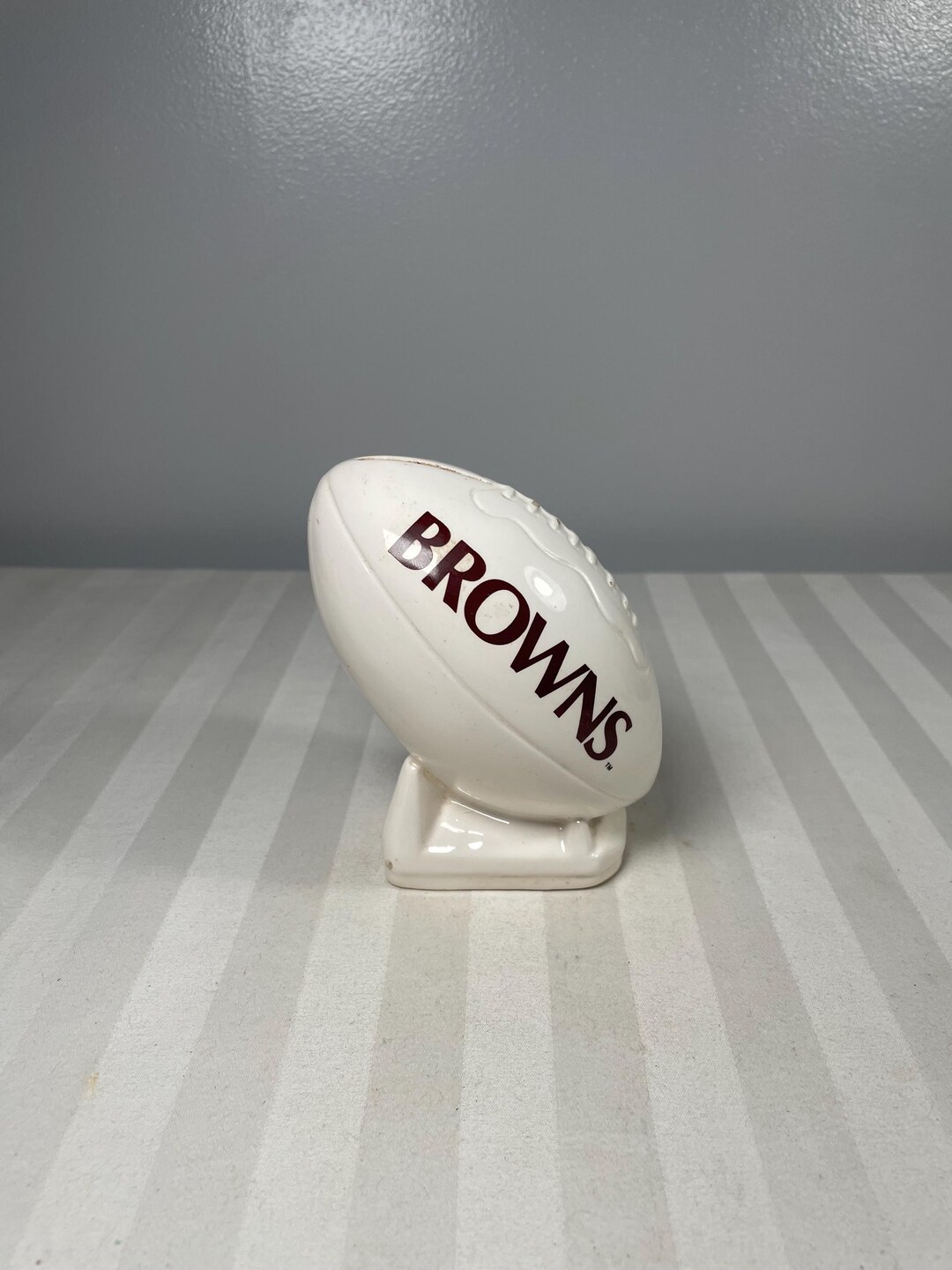 NFL Cleveland Browns White Football Shaped Coin Bank Piggy Bank - Etsy