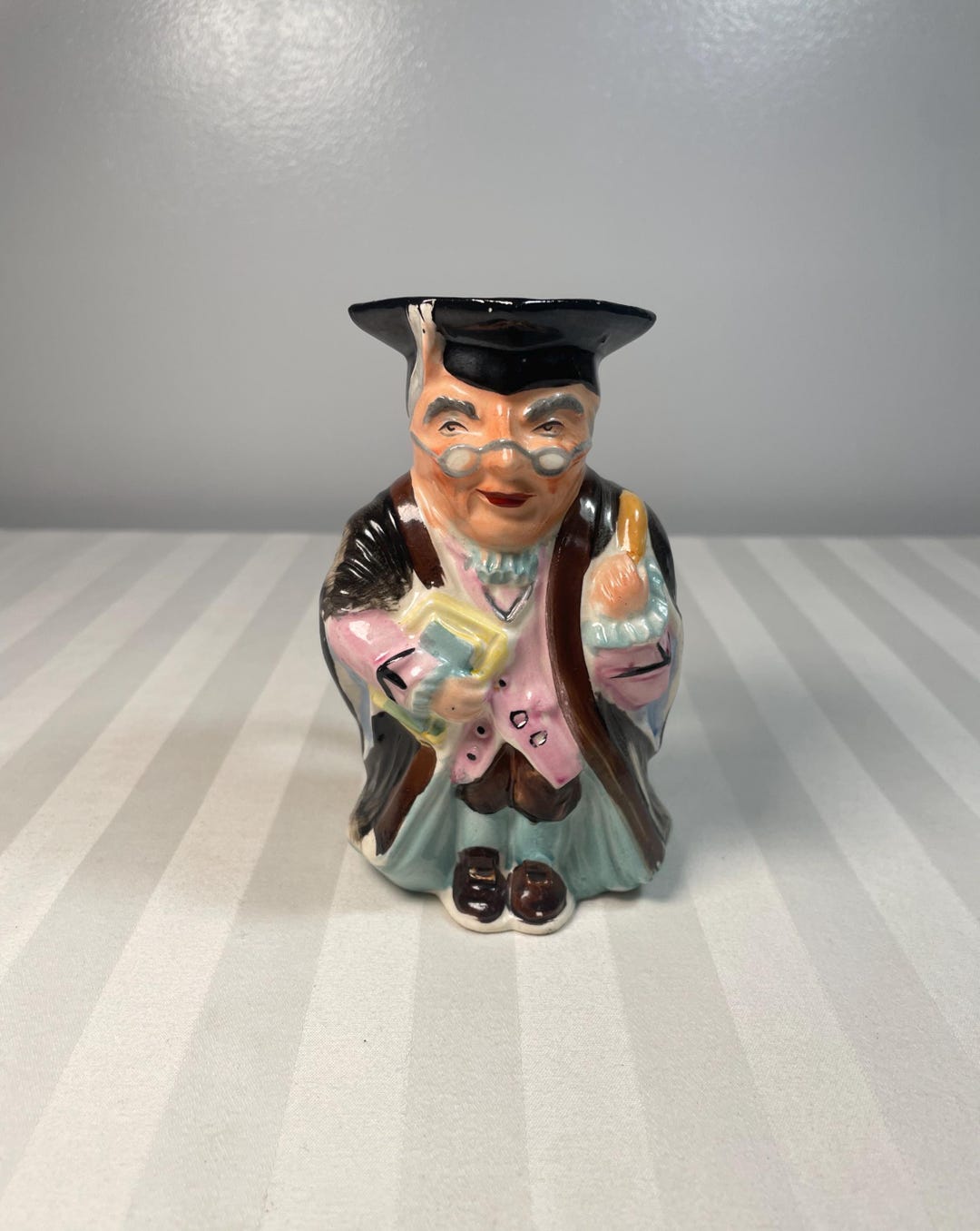 Vintage Scholar Professor Teacher Figurine Toby Jug Made in Occupied ...