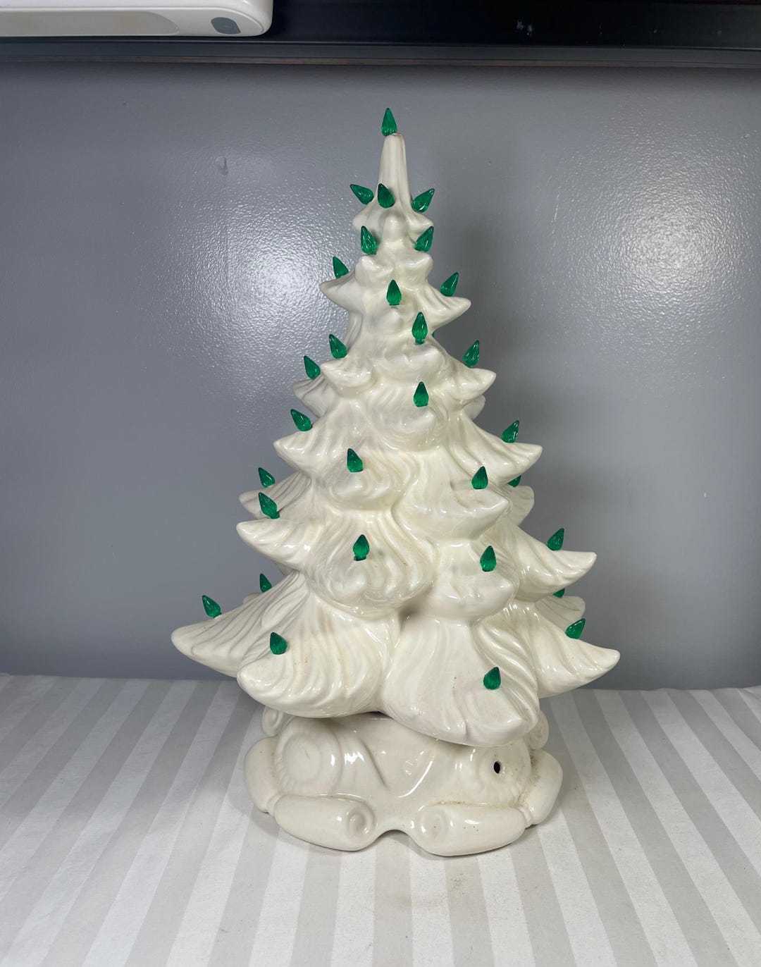 White Atlantic Mold Ceramic Christmas Tree 16.5" Tall - Etsy