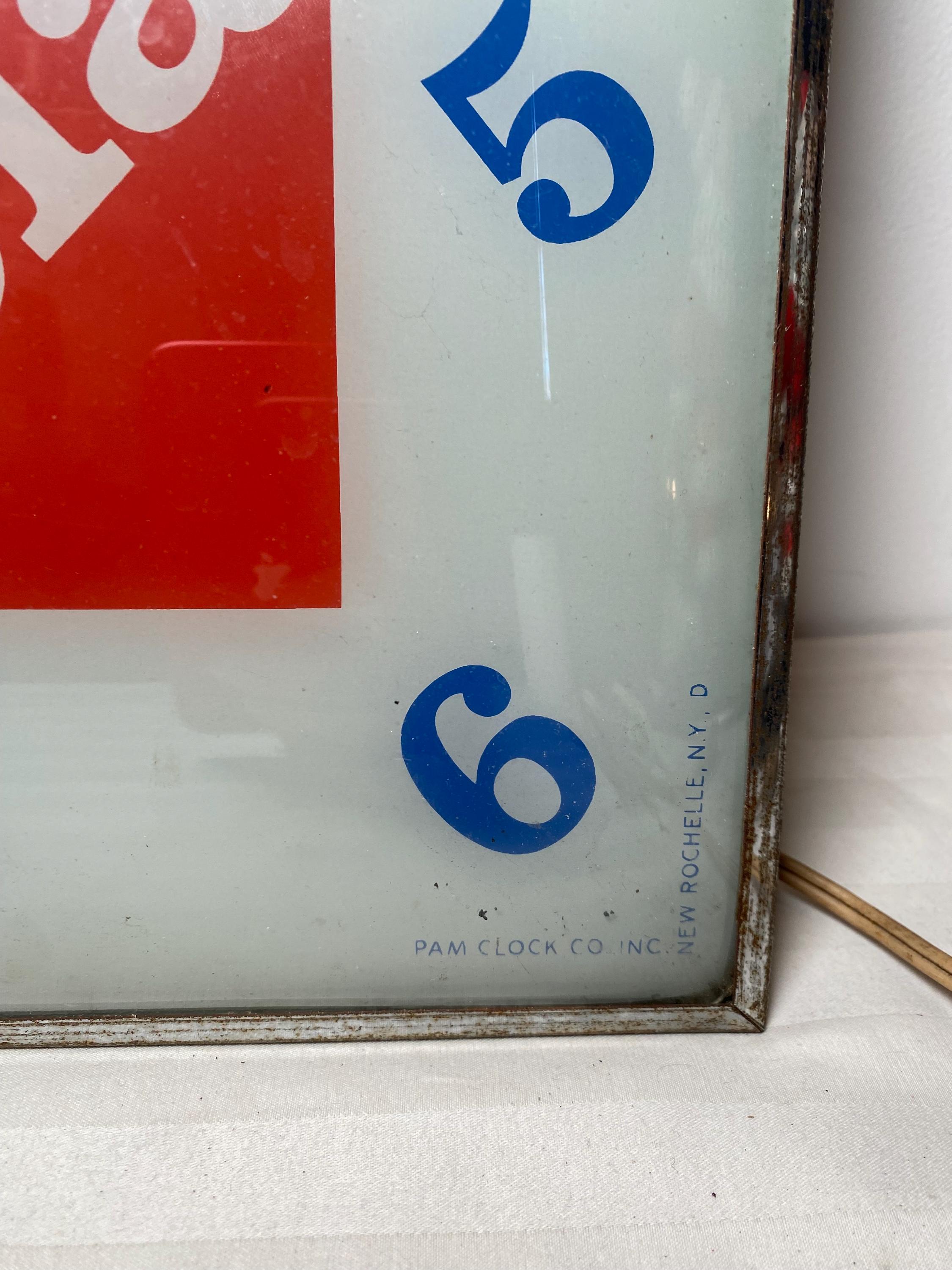 Pam Am Royal Crown Cola Square Vintage Advertising Clock 15 X 15 - Etsy