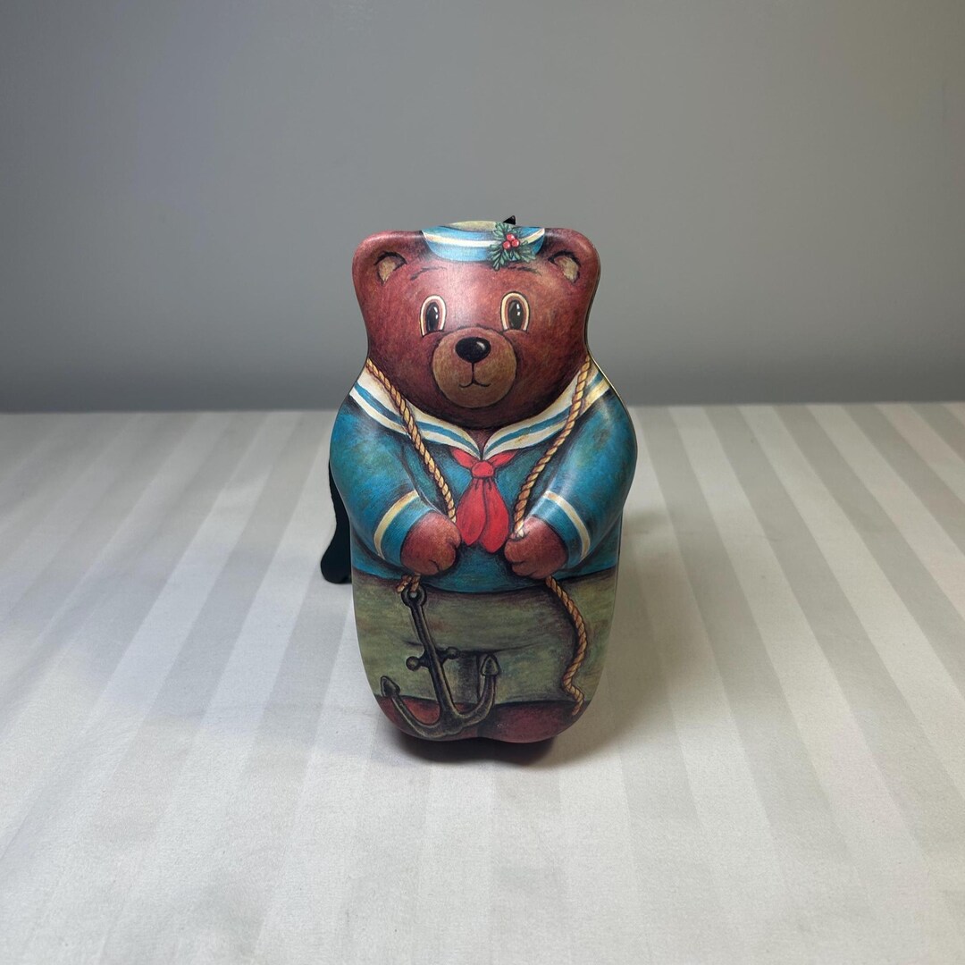 Vintage Style 1990’s Navy Shipman Bear Candy Tin Metal Container - Etsy