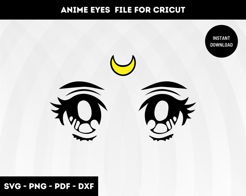 Anime Eyes SVG Anime Eyes Clipart Anime Eyes Cut File Anime - Etsy