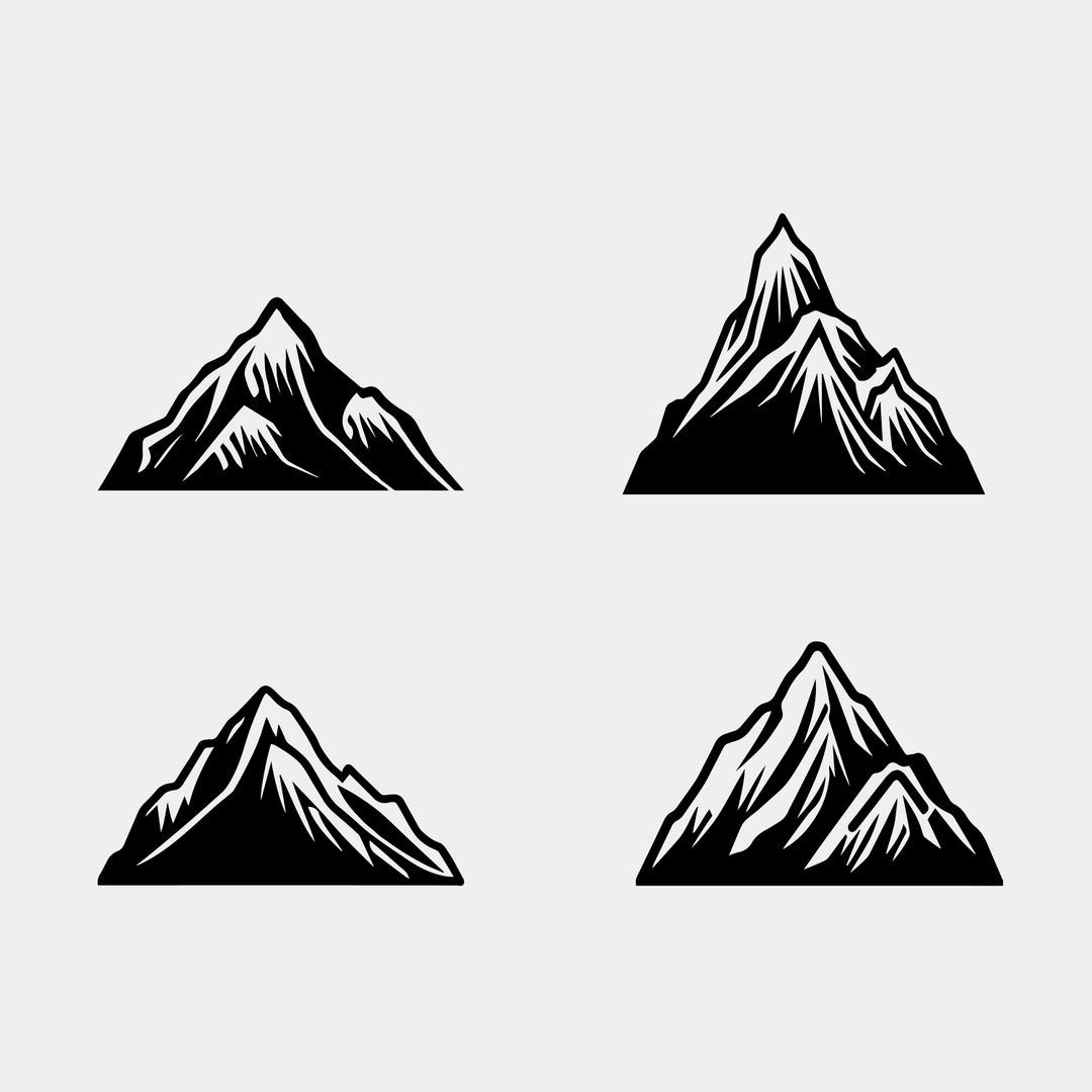 MOUNTAIN SVG, MOUNTAIN Clipart, Mountain Svg Cut Files for Cricut ...